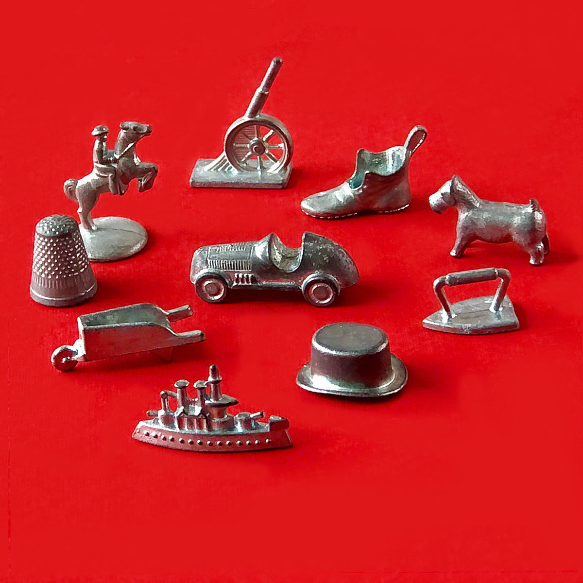 Vintage Metal Monopoly Game Pieces – Ten Green Balloons Marketplace
